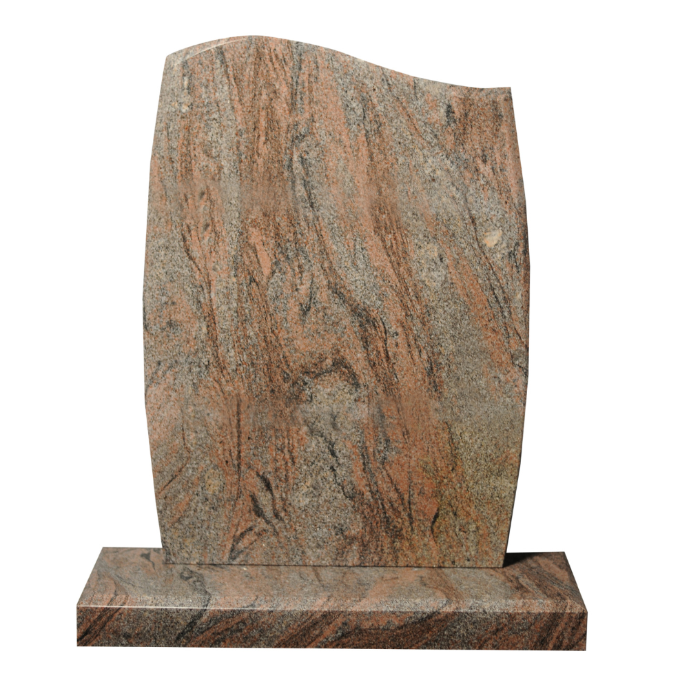 OG-23 - Indian Juparana Granite Memorial with Half OGEE with Barrel ...